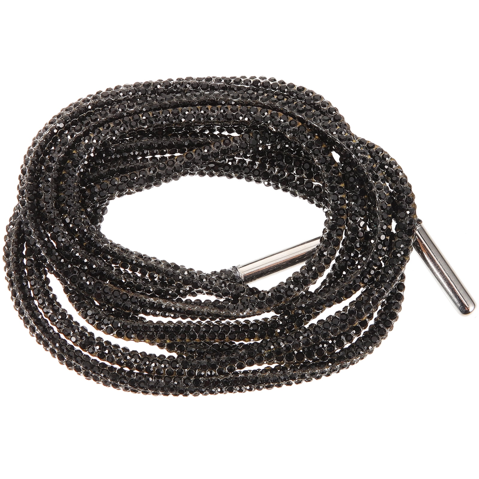 5 Pack Decorative Shoelace Jumbo Laces Rhinestones for Shoes Man Black ...
