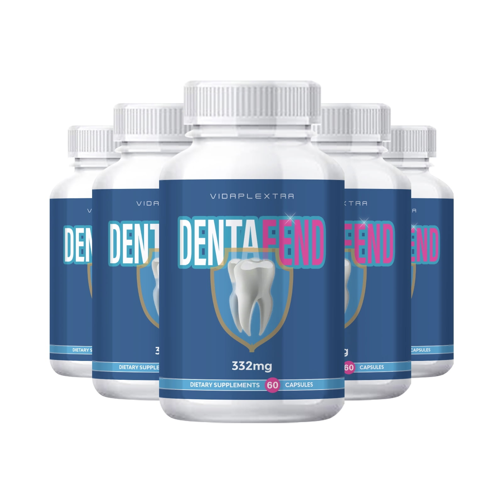 Vidaplextra DentaFend Capsules 5 Pack, Dietary Supplement for Dental ...