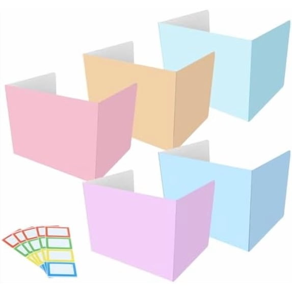 5 Pack Desk Dividers for Students, Waterproof Durable Plastic Study ...