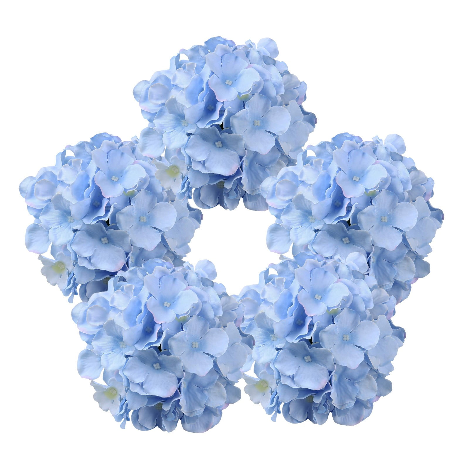 5 Pack Detachable Silk Hydrangea Floral Heads For Home Wedding ...