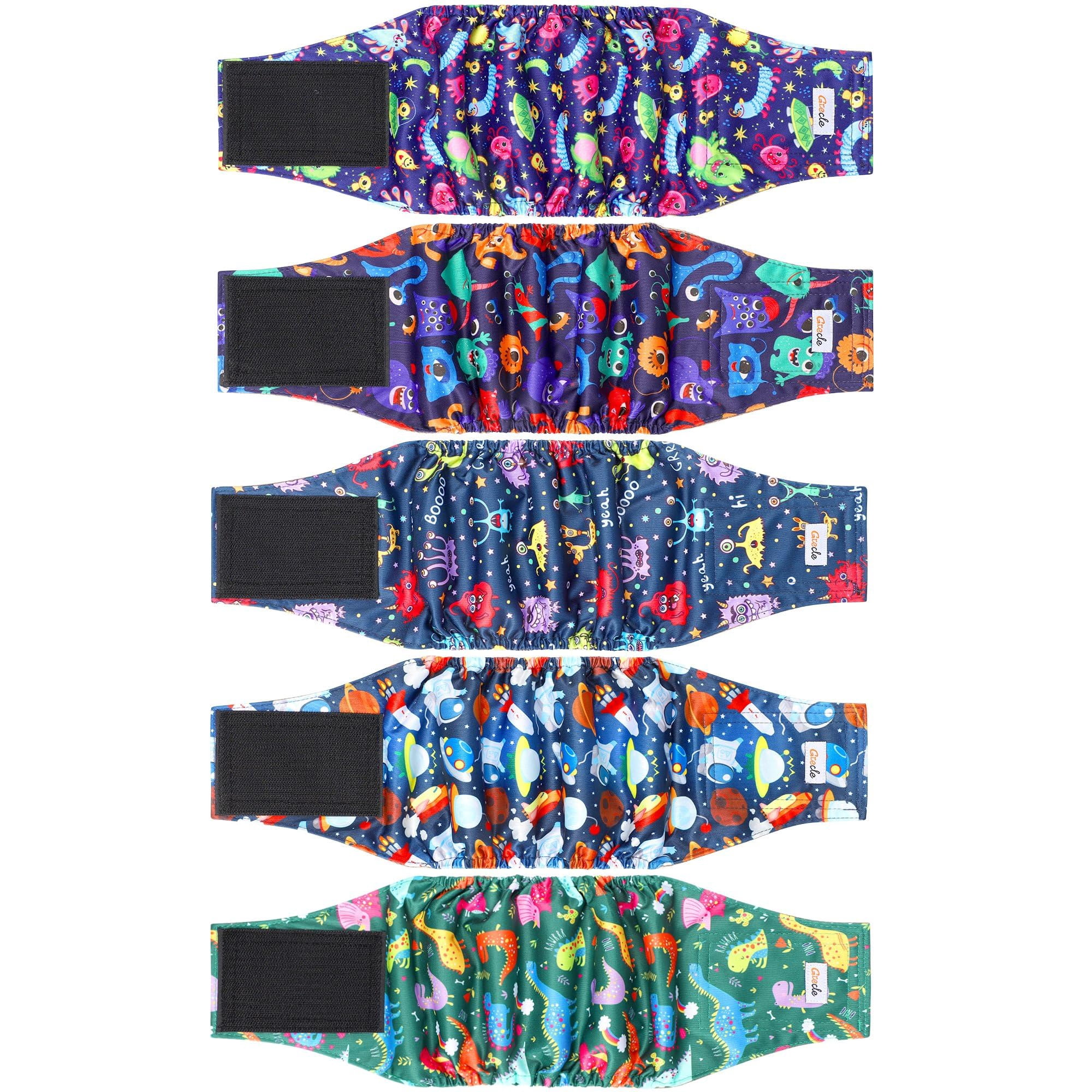 5 Pack Dog Diapers MMF7 Male Reusable, Premium Belly Bands for Male ...