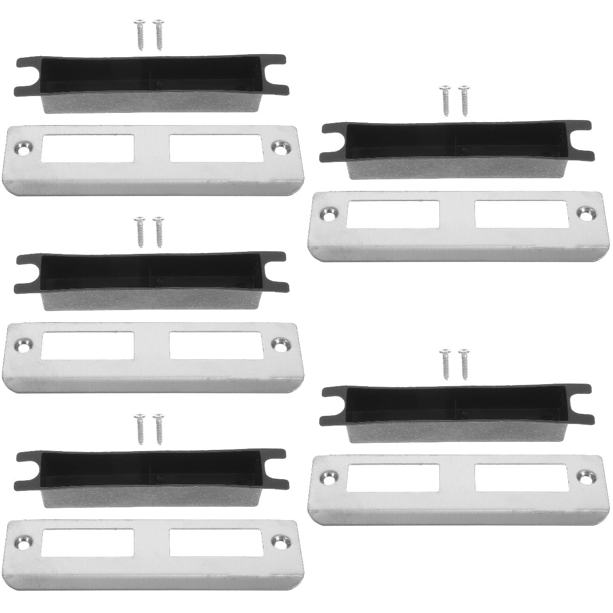 5 Pack Door Knob Plate Guide Sheet Safety Strike Plates Latch Hardware ...