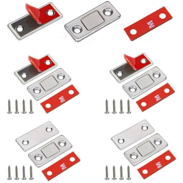 5 Pack Door Magnets, Magnetic Cabinet Closures, Magnetic Latch, Ultra ...