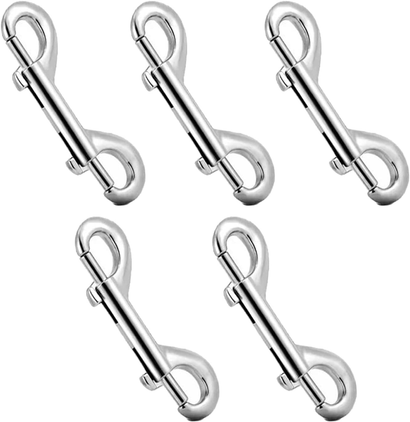 5 Pack Double Ended Bolt Snaps Hook, Zinc Alloy Double Trigger Clips ...