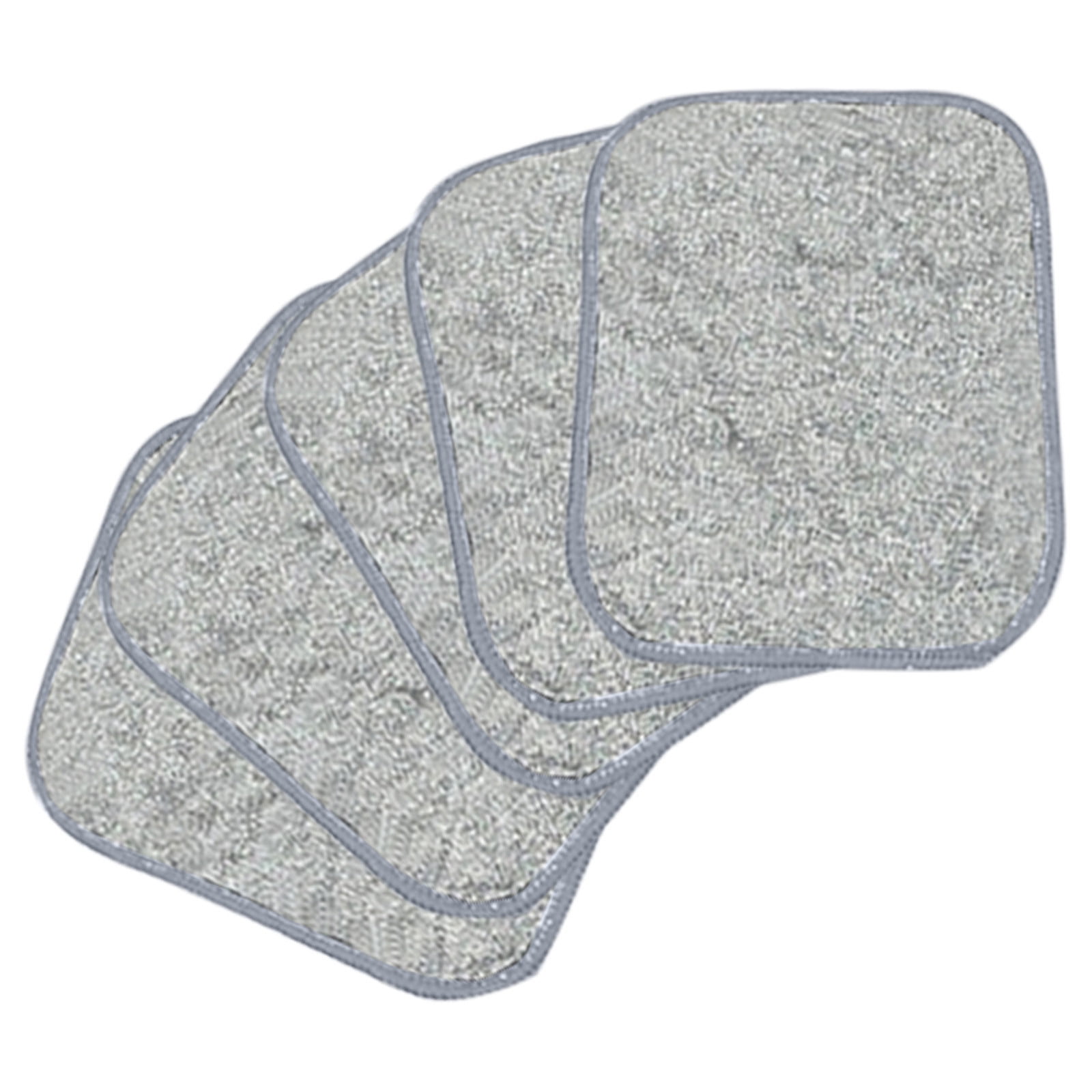 5 Pack Double-Sided Stainless Steel Dish Cloth - Reusable Scrubbing ...