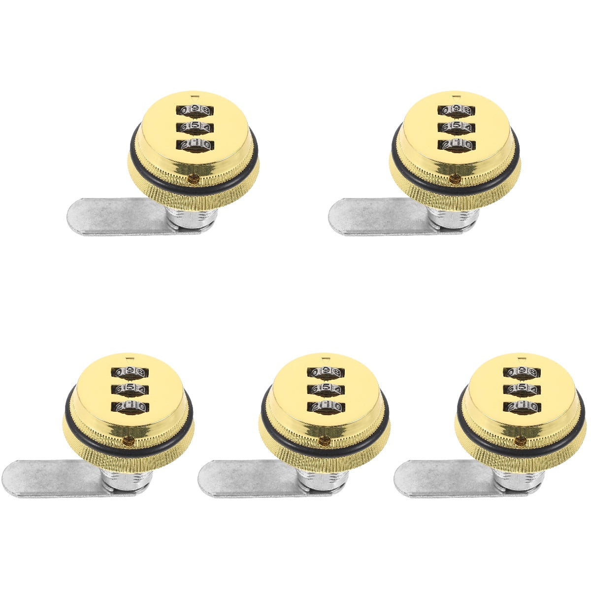 5 Pack Drawer Combination Lock Buckle Cabinet Locks Signs Golden ...