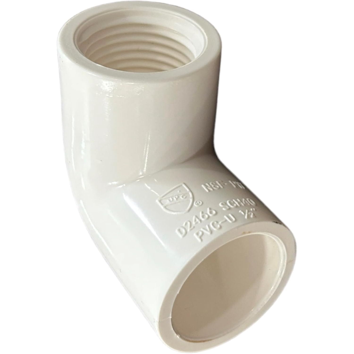 5-Pack, ERA Schedule 40 PVC, 1/2" 90 degree Elbow Fitting, (Slip x ...