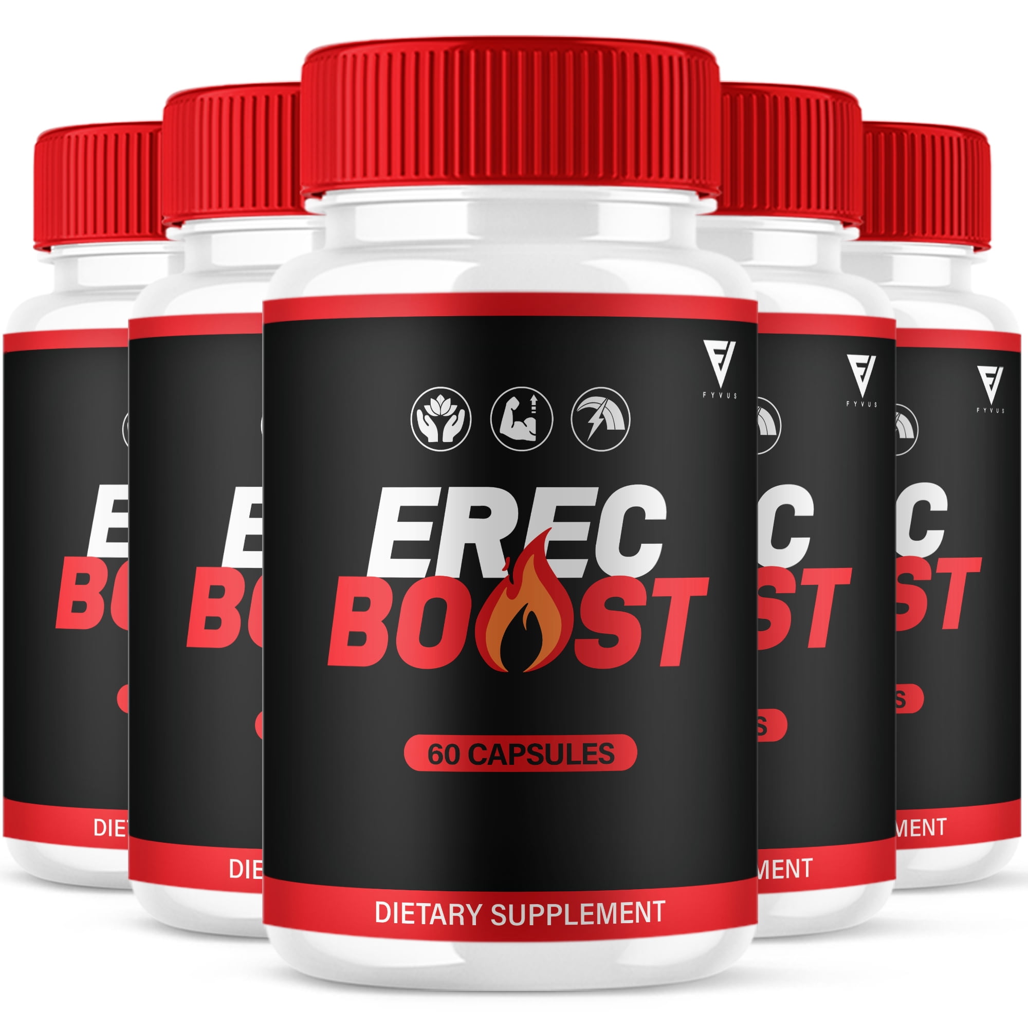 (5 Pack) Erec Boost Pills for Daily High Drive and Overall Wellness, Erec Booster, Erec Boost ...