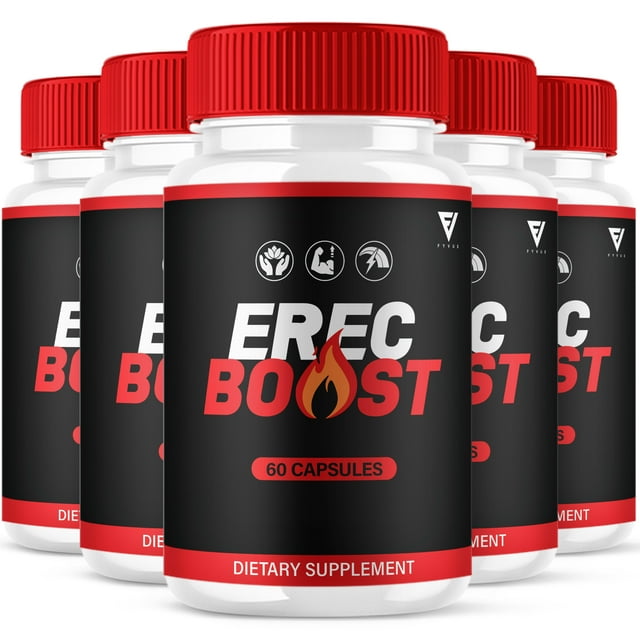 (5 Pack) Erec Boost Pills for Daily High Drive and Overall Wellness ...