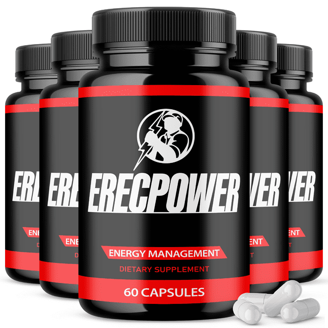 (5 Pack) Erecpower Capsules Multivitamin Health Supplement Official Formula Advanced Strength ...