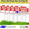 5 Pack Durable Outdoor Estate Sale Signs Kit with Directional Arrow ...
