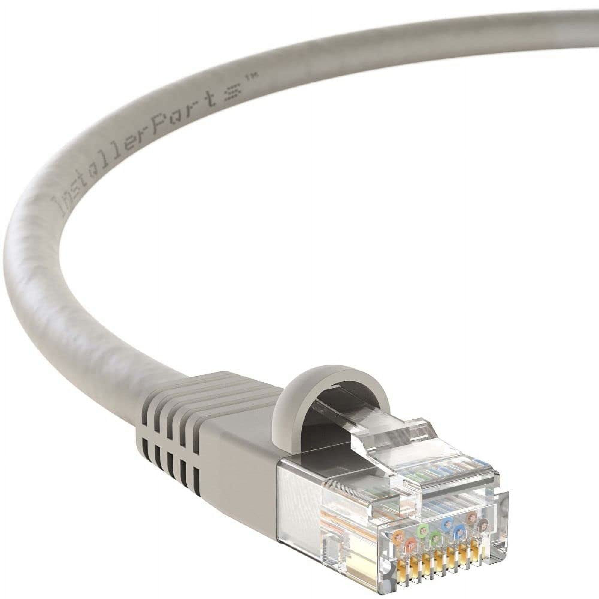 (5 Pack Ethernet Cable CAT5E Cable UTP Booted 4 FT - Gray ...