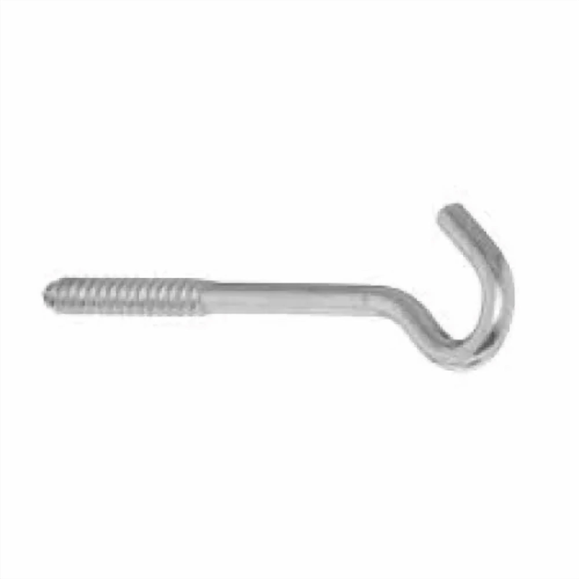 5 Pack Everbilt 1/4 In X 3-3/4 In. Zinc-Plated Lag Thread Screw Hook ...
