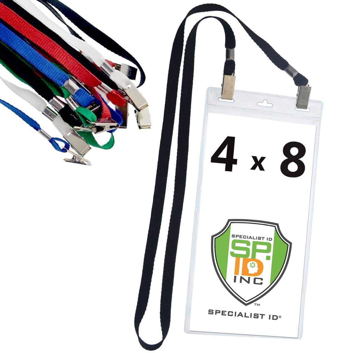 5 Pack - Extra Large 4 x 8 Inch Ticket & Event Credential Badge Holders ...