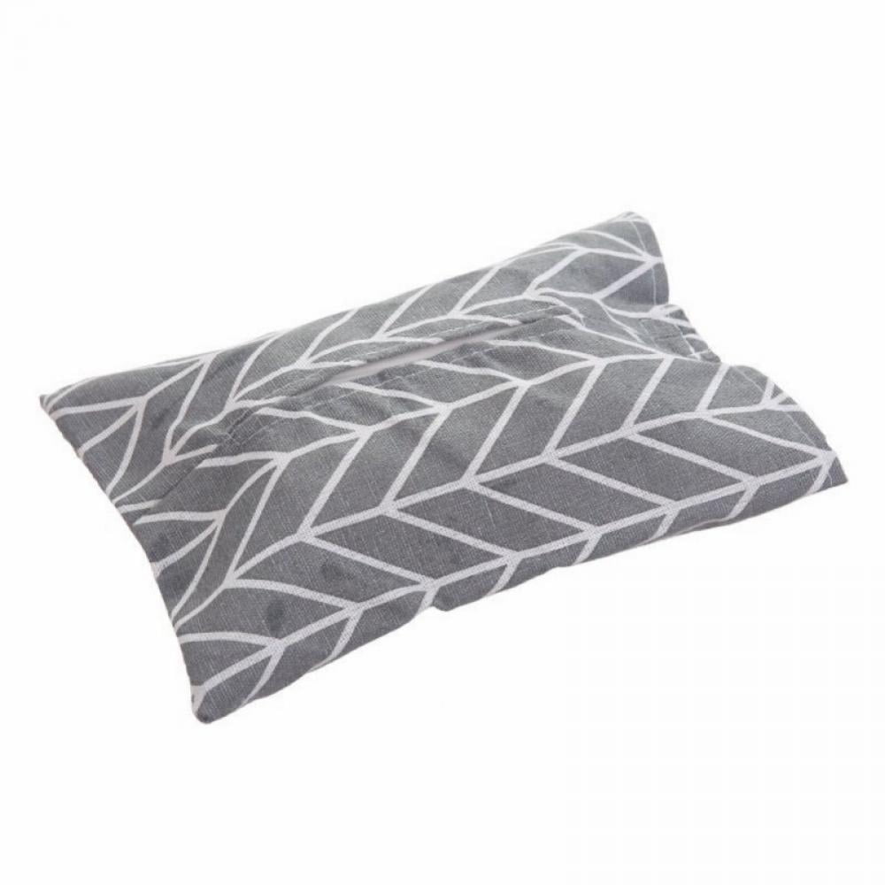 5 Pack Facial Tissue Box Cover,Rectangle Cotton Linen Tissue Paper ...