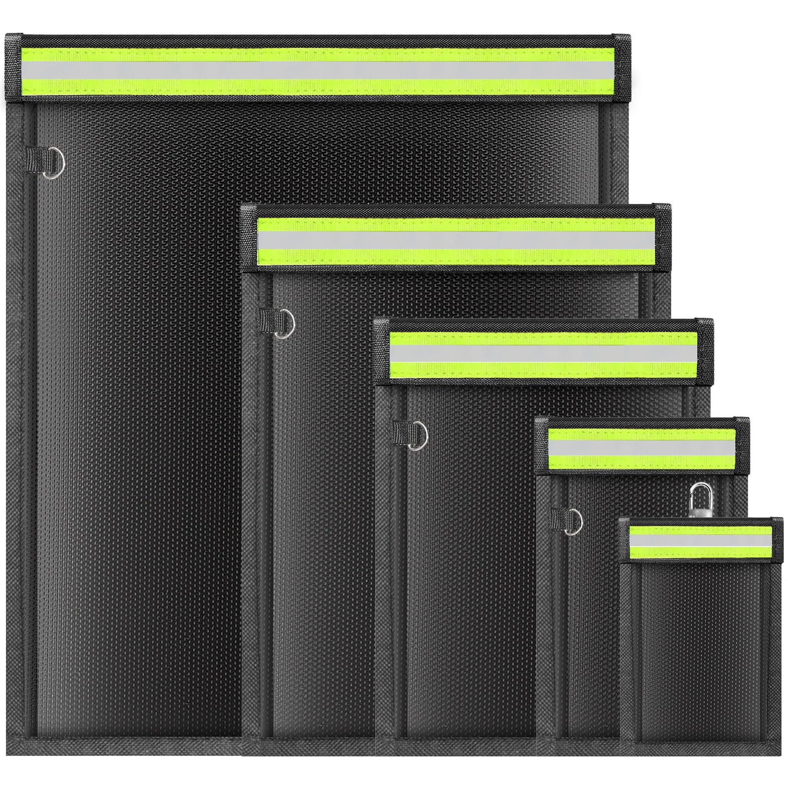 5 Pack Faraday Bags IFF17 with Reflective Strip, Faraday Cages for ...