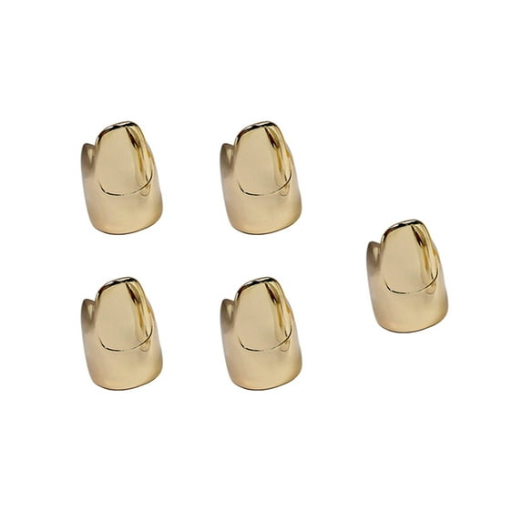 5 Pack Fashion Jewelry Set Nails Rings Unique Finger Tip Rings Alloy ...