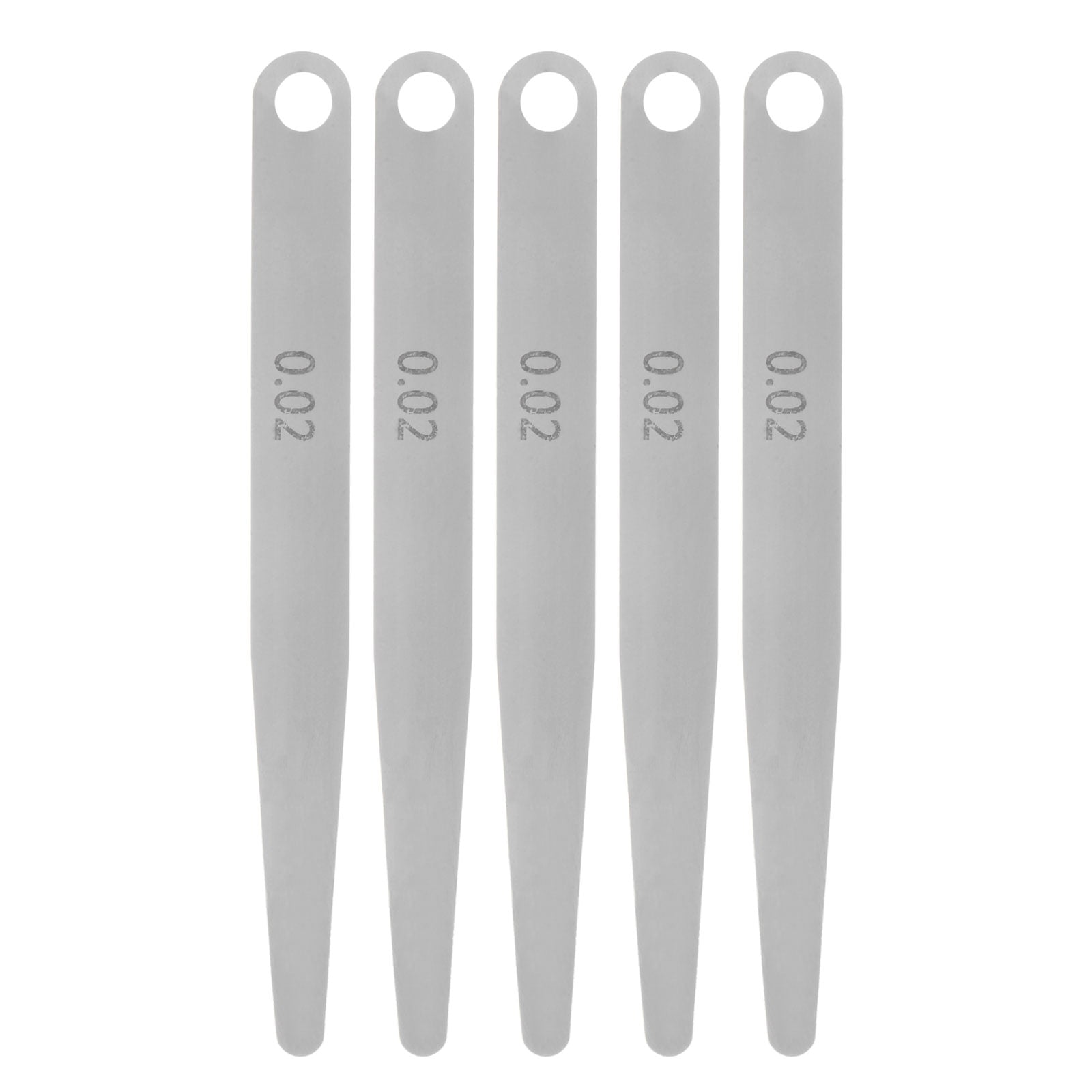 Uxcell 5 Pack Feeler Gauge 0.02mm Thickness Gauge 65MN Steel Metric Gap ...