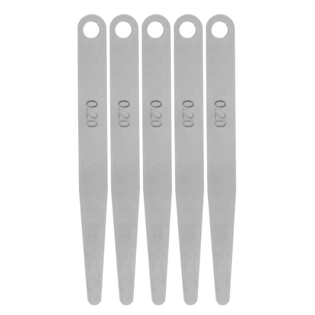 5 Pack Feeler Gauge 0.2mm Thickness Gauge 65MN Steel Metric Gap ...