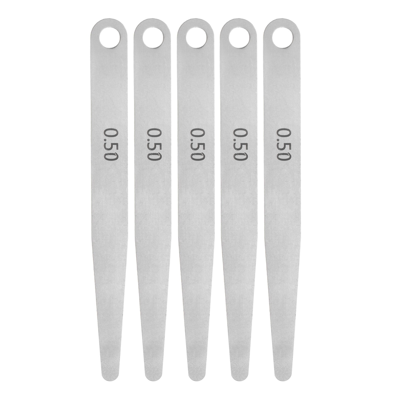 Uxcell 5 Pack Feeler Gauge 0.5mm Thickness Gauge 65MN Steel Metric Gap ...