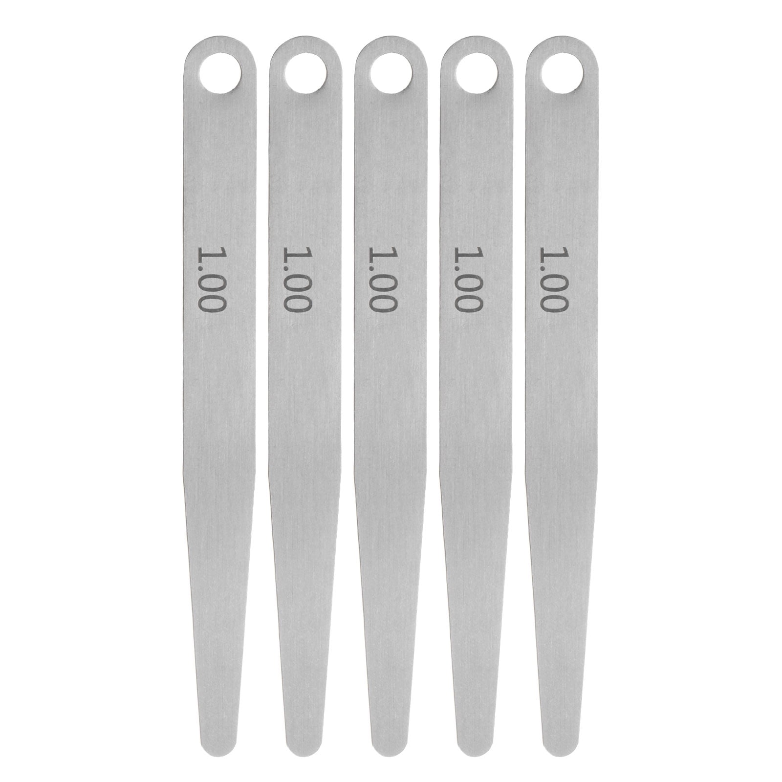 Uxcell 5 Pack Feeler Gauge 1.0mm Thickness Gauge 65MN Steel Metric Gap ...