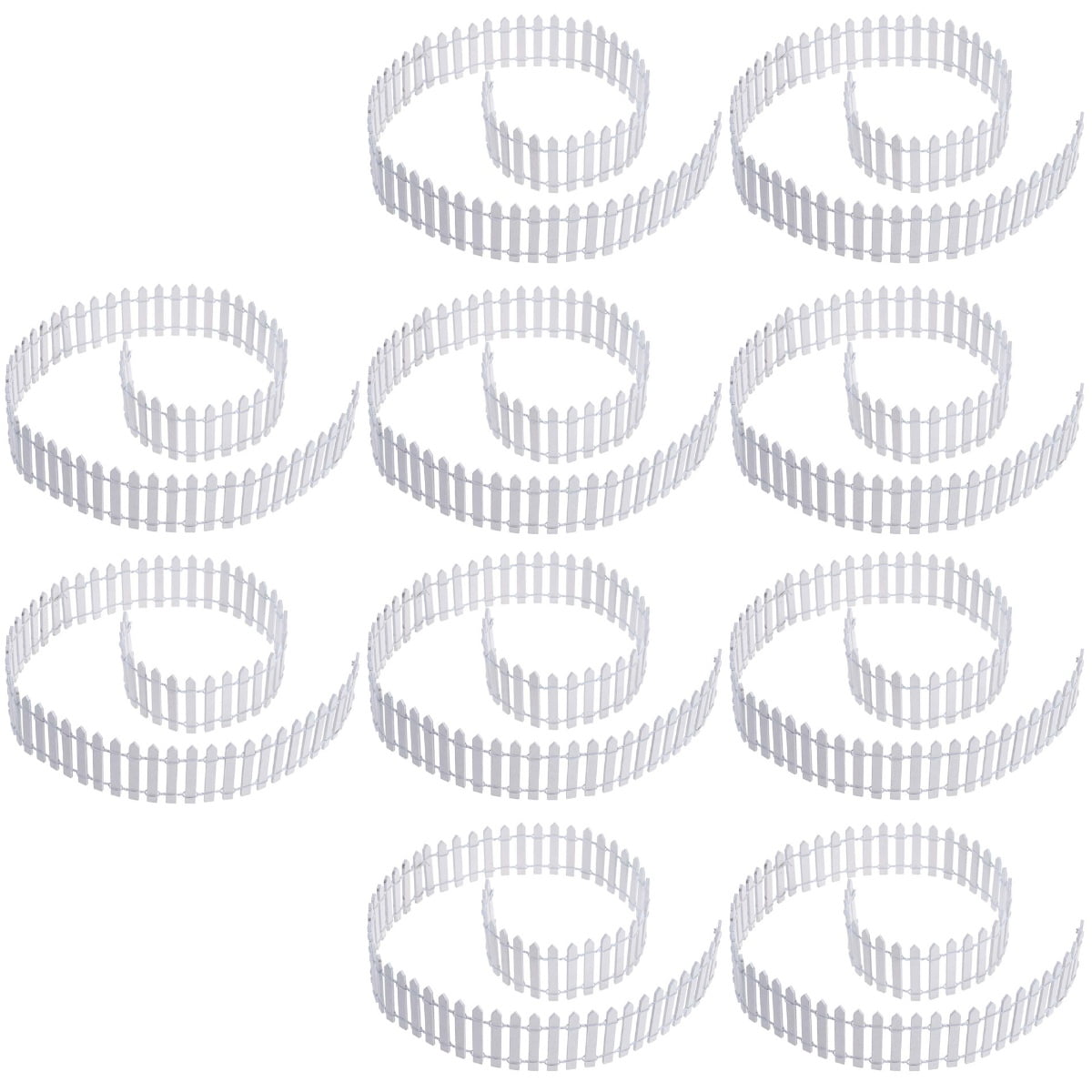 5 Pack Fence Panel Fence Landscaping Props Fairy Garden Decor 90X5X0 ...