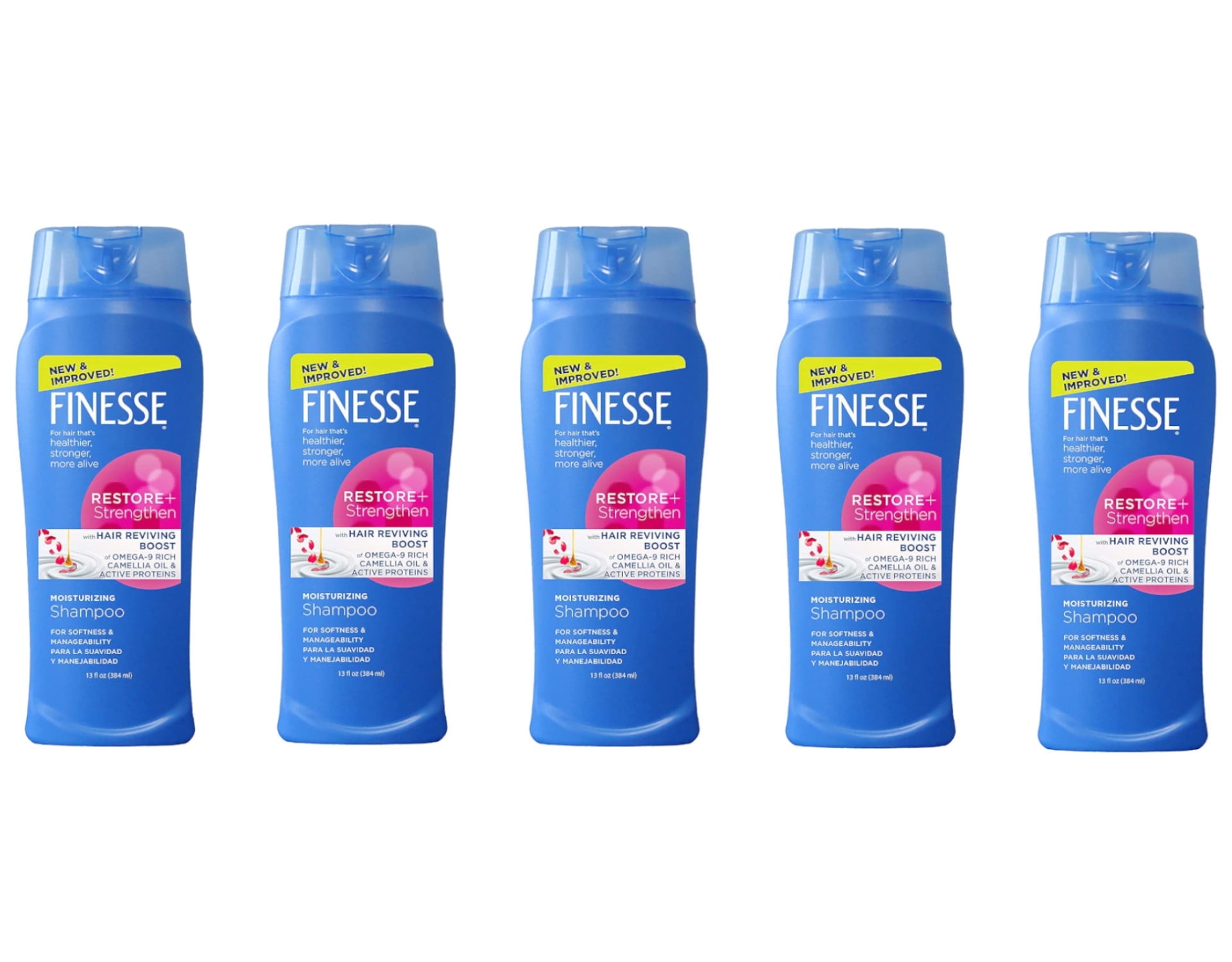 Finesse 5 Pack - Restore + Strengthen, Moisturizing Hair Shampoo 13 oz ...