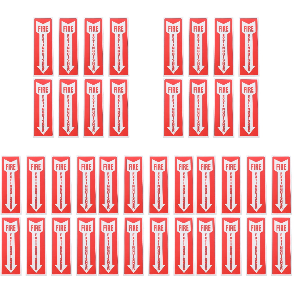 5 Pack Fire Extinguisher Sticker Pantry Nail Stickers Extinguishers ...