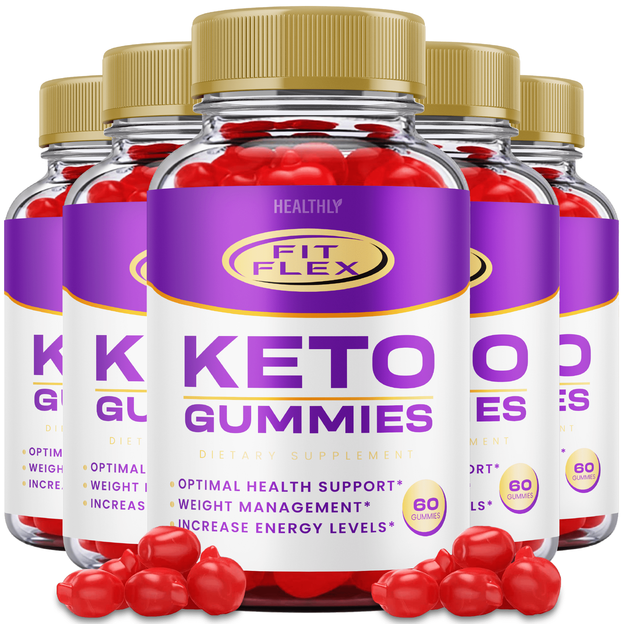 (5 Pack) Fit Flex Keto ACV Gummies - Official - Keto FitFlex ACV ...