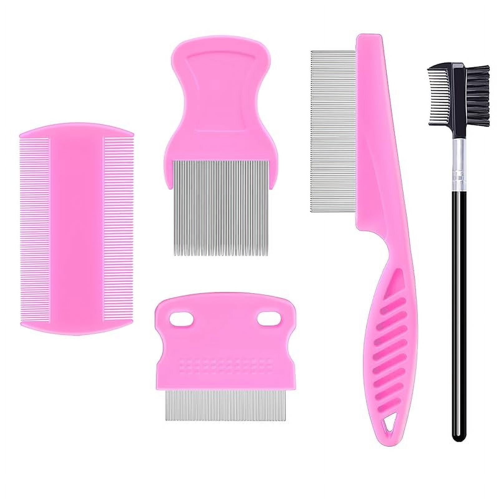 5 Pack Flea Lice Comb,Stainless Steel Dog Cat Grooming Combs With ...