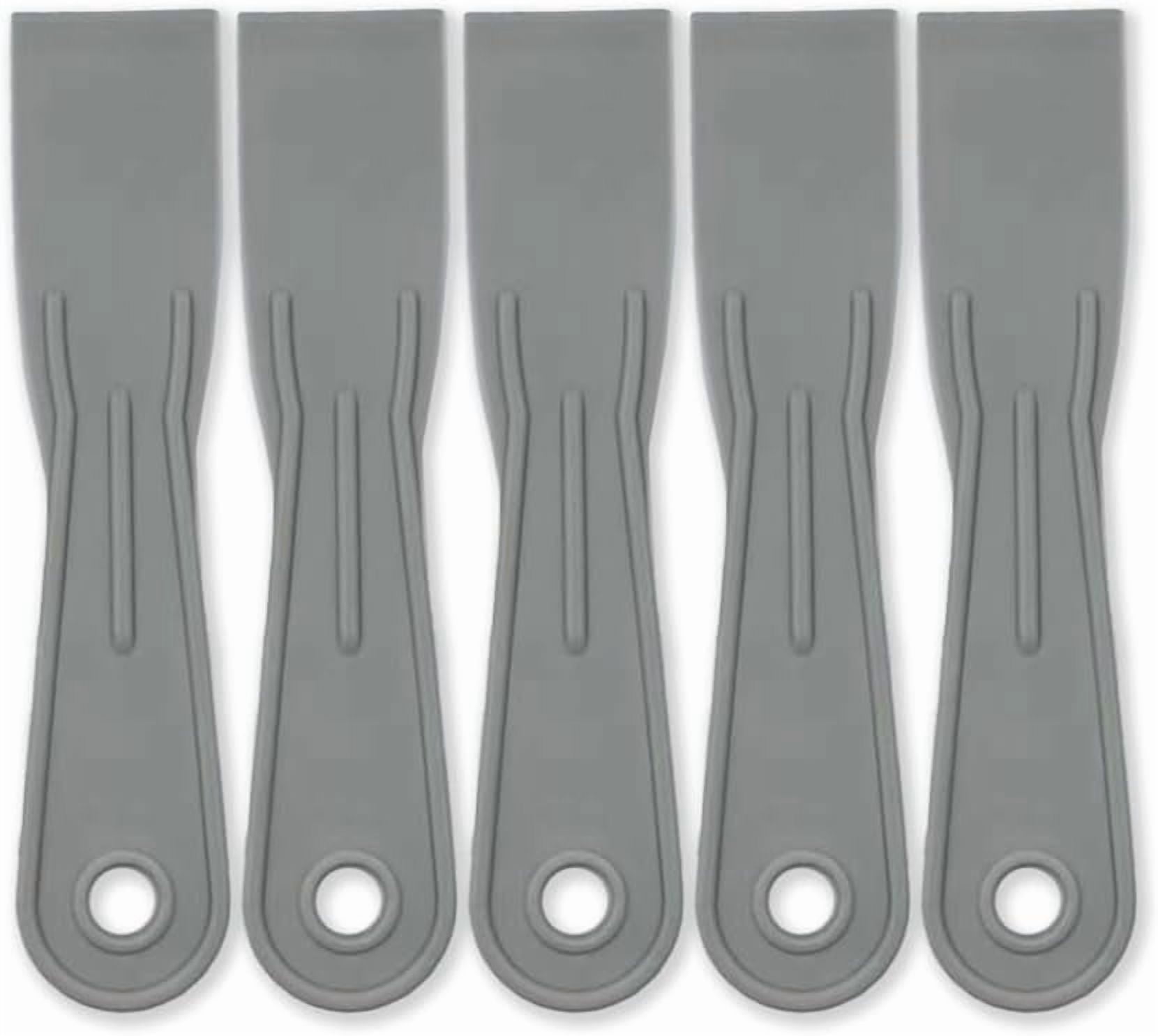5 Pack Flexible Paint Scraper - Spackle Tool Set, Plastic Putty Knife ...