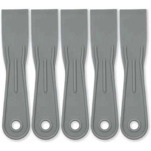 5 Pack Flexible Paint Scraper - Spackle Tool Set, Plastic Putty Knife ...
