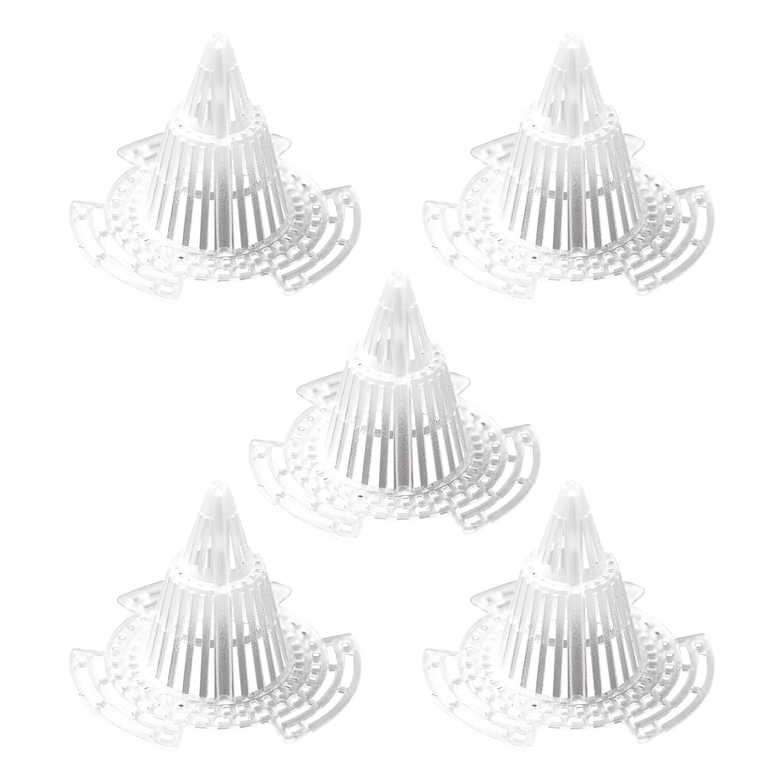 5 Pack Flower Pot Hole Mesh Pad Plastic Cone Bottom Grid Gasket Drain ...