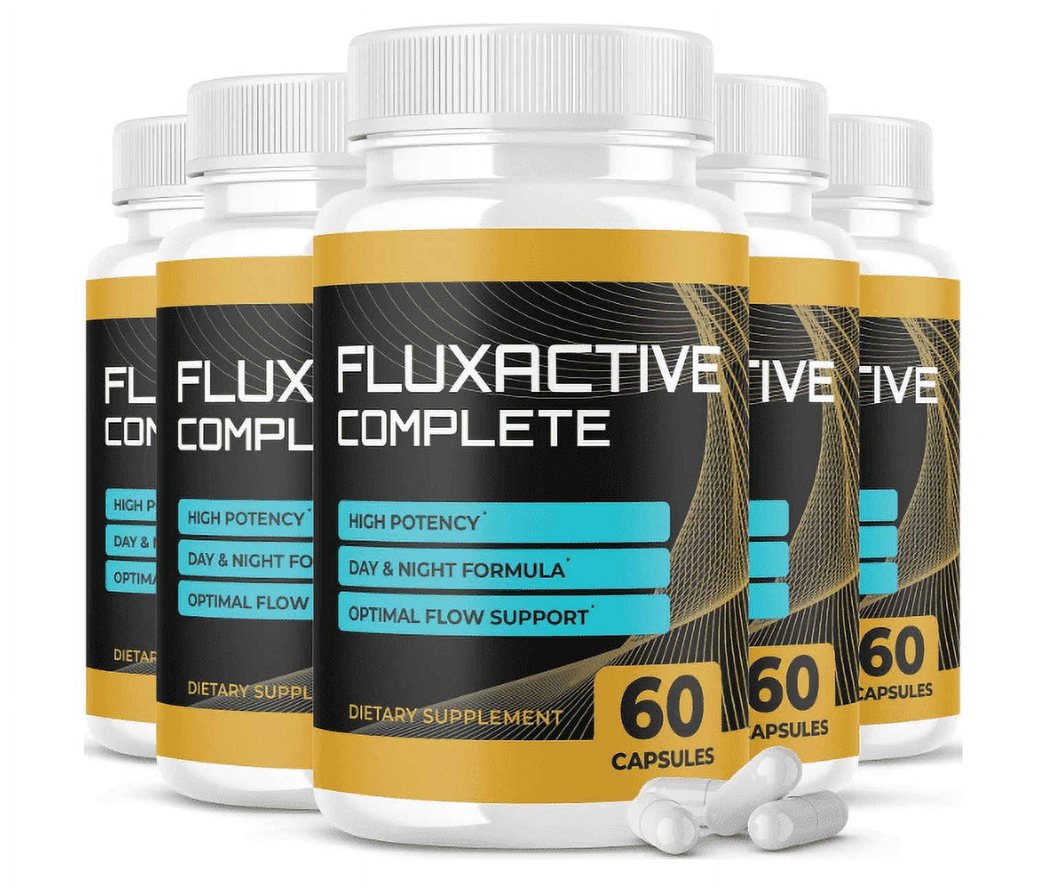 (5 Pack) Fluxactive Complete for Prostate Health Official Formula Prostate Support Supplement ...
