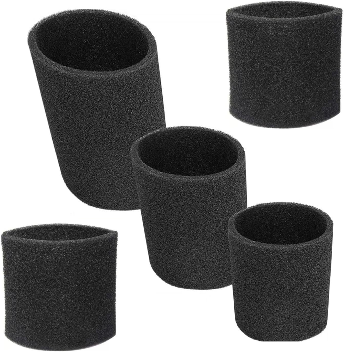 5-Pack Foam Filter for Wet Pick-up, VFF51 3701, Compatible with HART 5 ...