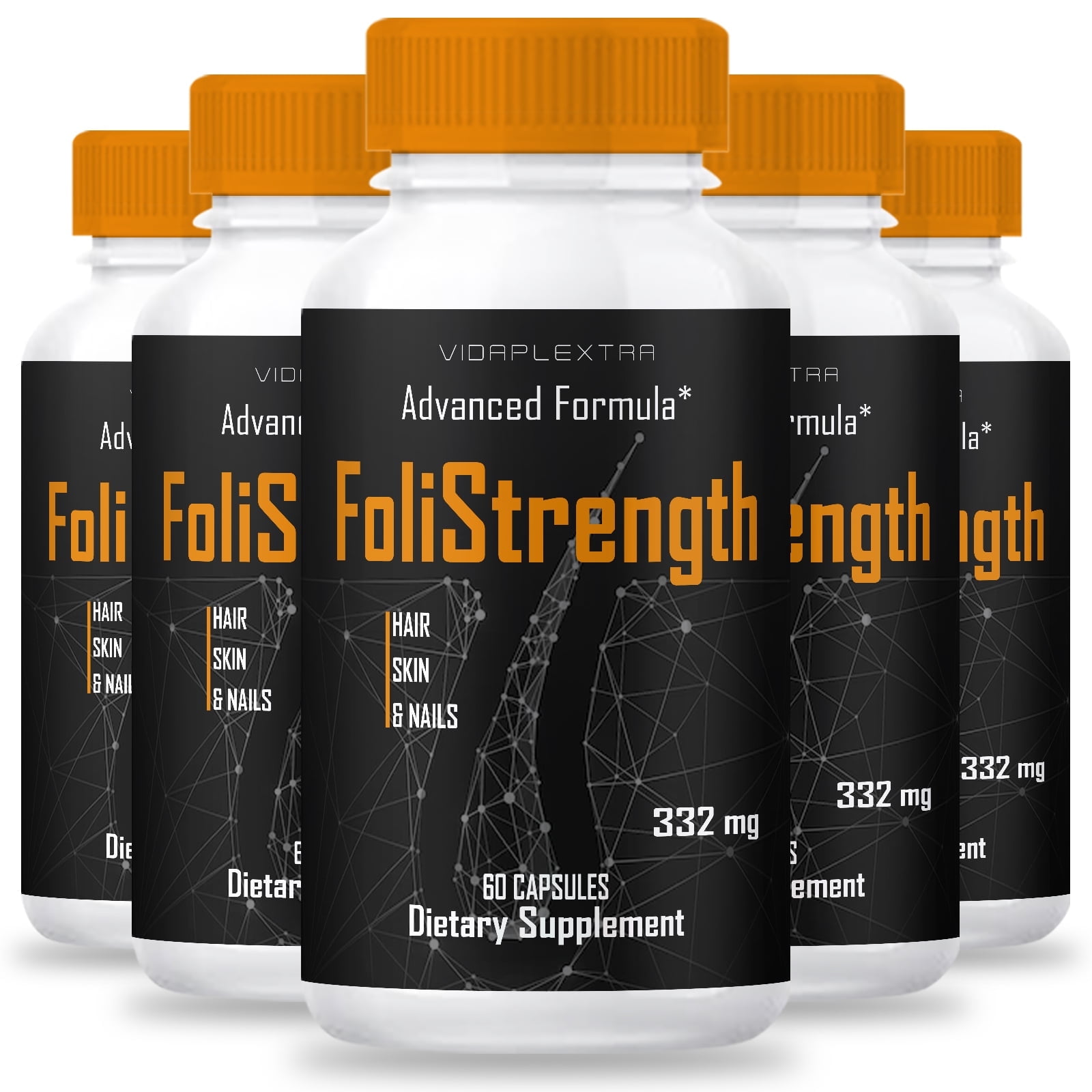 (5 Pack) Foli Strength Capsules - Foli Strength Capsules - Walmart.com