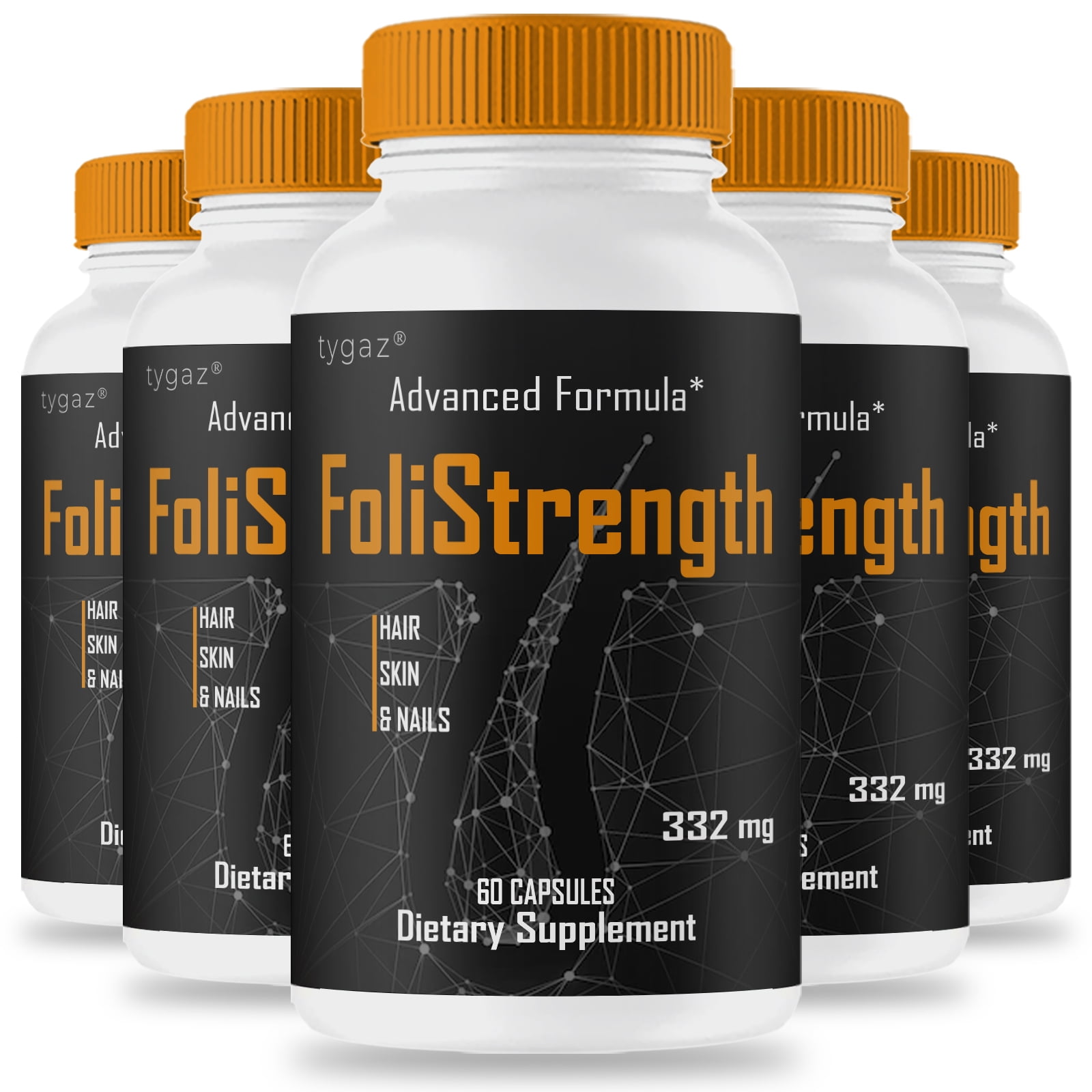 (5 Pack) FoliStrength - Foli Strength Pill Supplement - Walmart.com