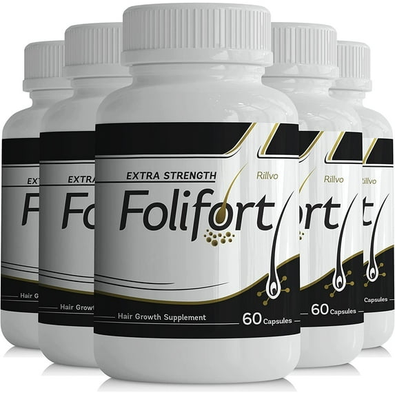 Folifort Hair Growth Supplement, 5 Pack of 300 Capsules - Walmart.com