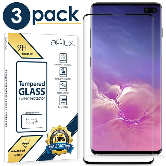[5 Pack] For Samsung Galaxy S10+ Screen Protector Tempered Glass 3D ...