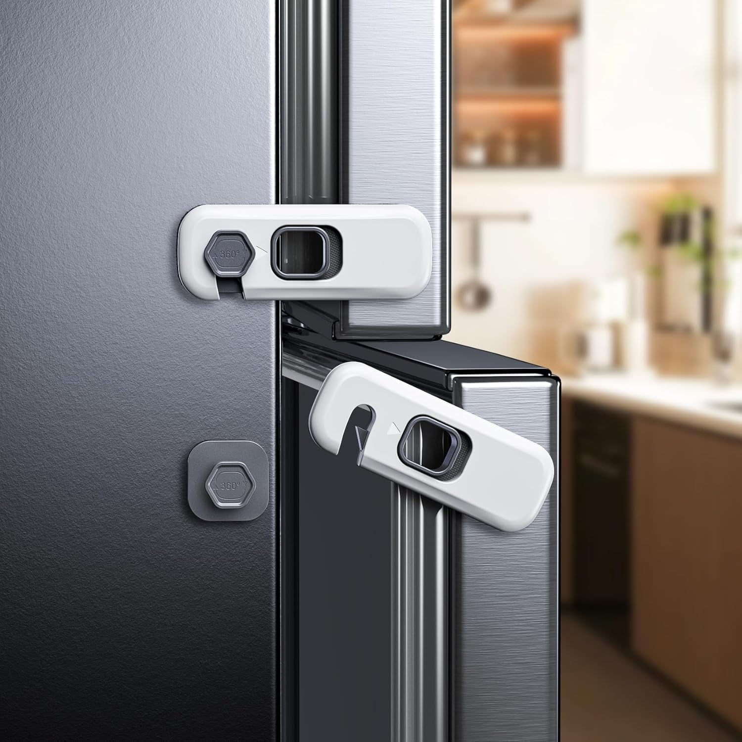 5-Pack Fridge Locks, Child Proof Refrigerator/Freezer Door Lock, Child ...