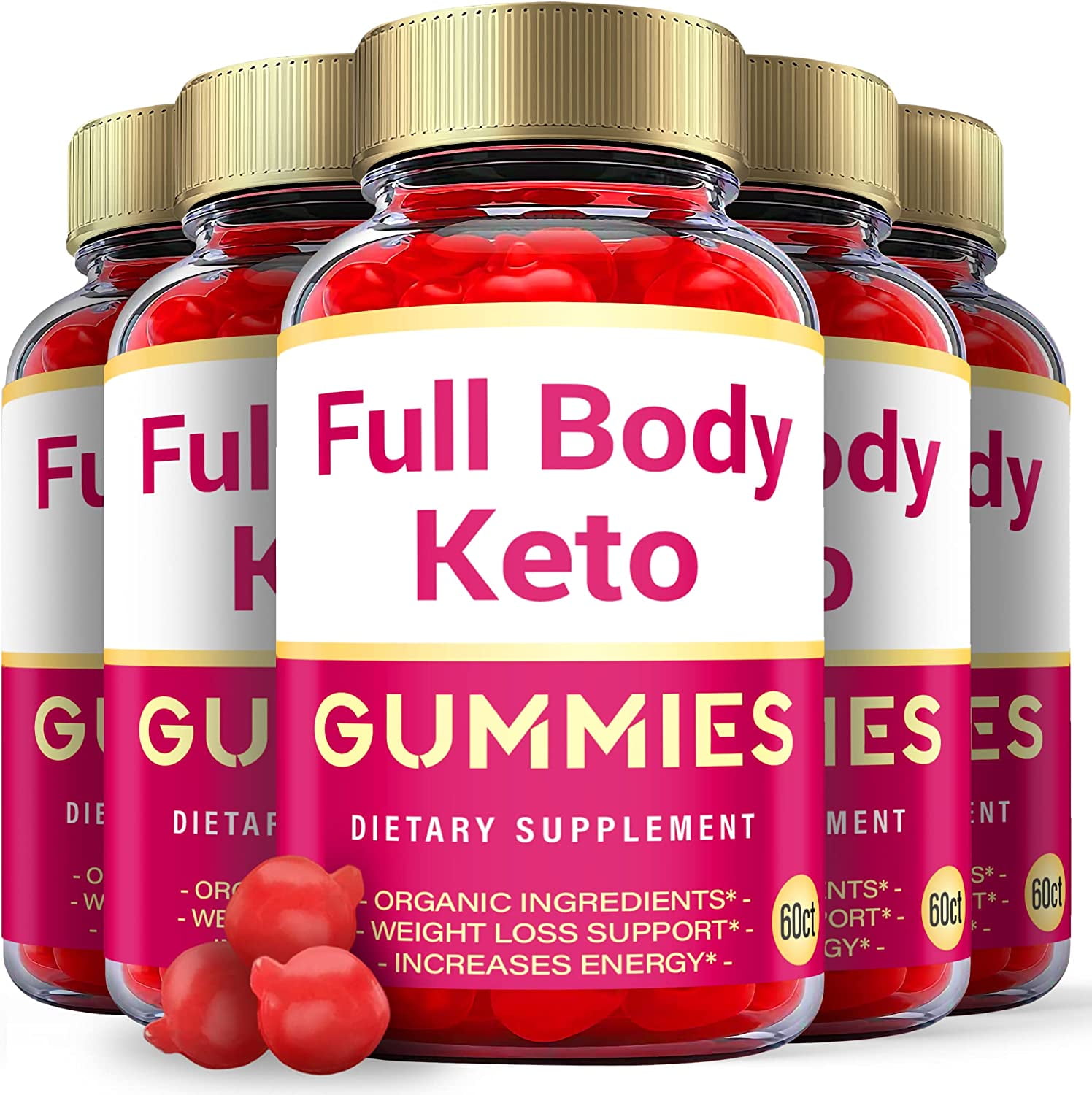 (5 Pack) Full Body Keto ACV Gummies - Supplement for Weight Loss ...