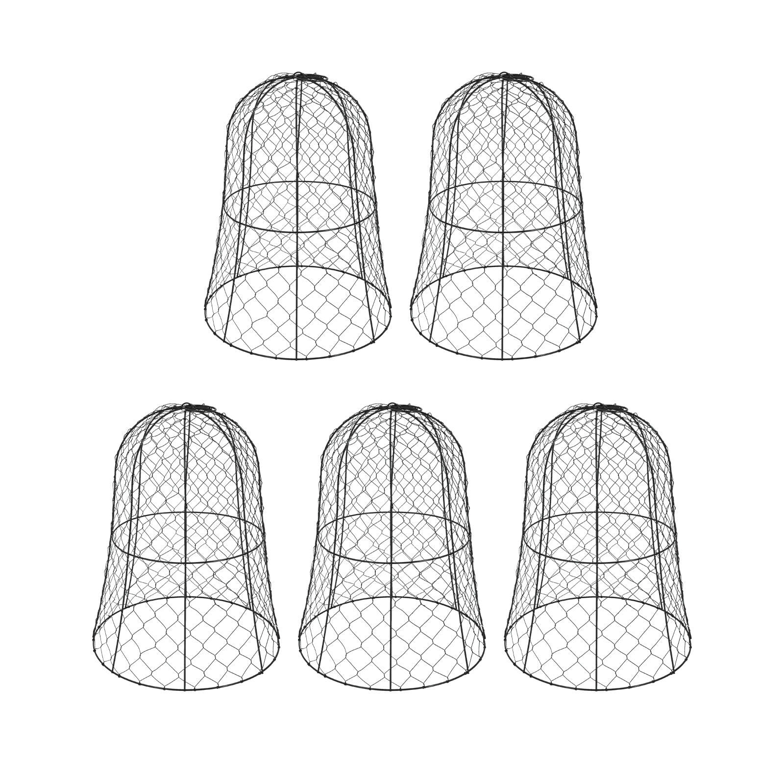 5 Pack Garden Chicken Wire Cloche Plant Protector Cover Strong Metal ...