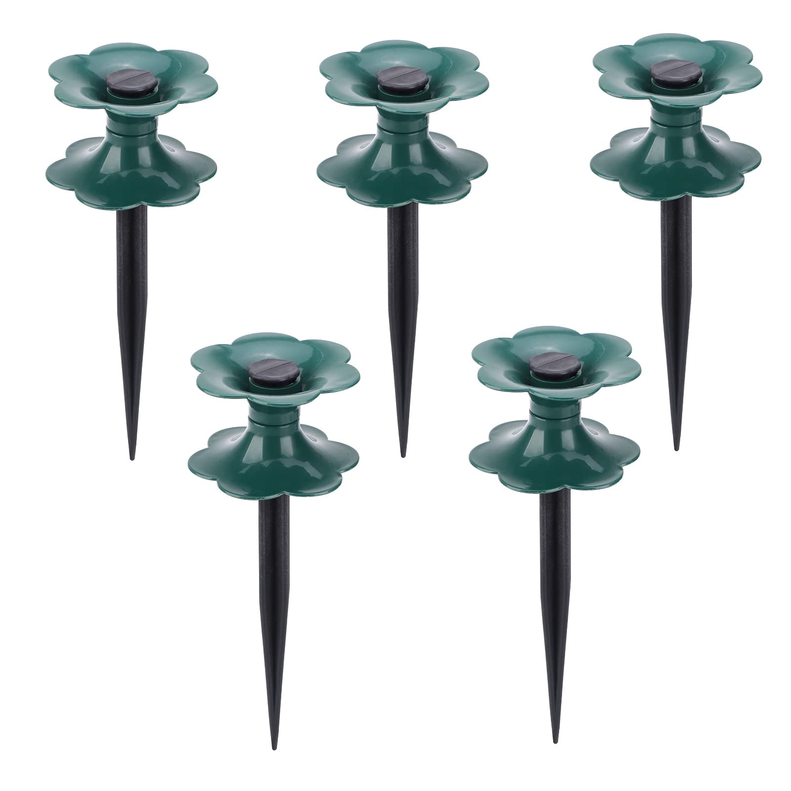 5 Pack Garden Hose Guide Holder Spike Stake Long Plastic Spike Plant ...