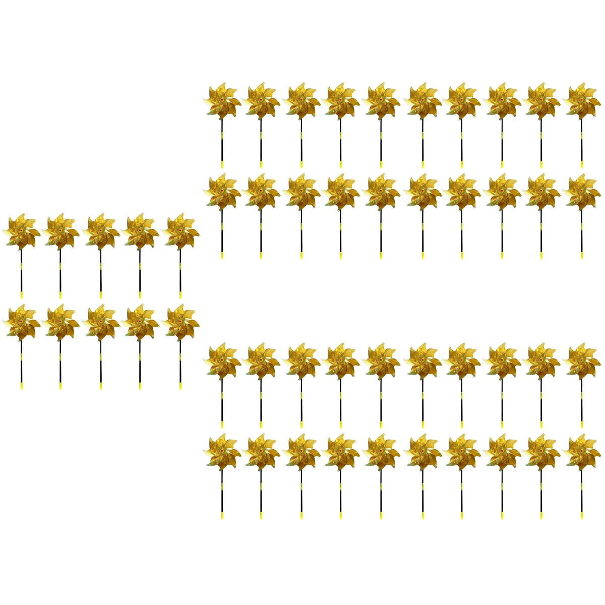 5 Pack Garden Pinwheels Wind Spinners Small White Windmills Outdoor ...