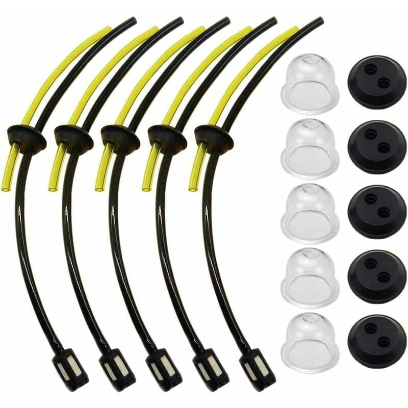 5-Pack Gasoline Filter Fuel Kit With Tank Filter Hose, Replacement For ...