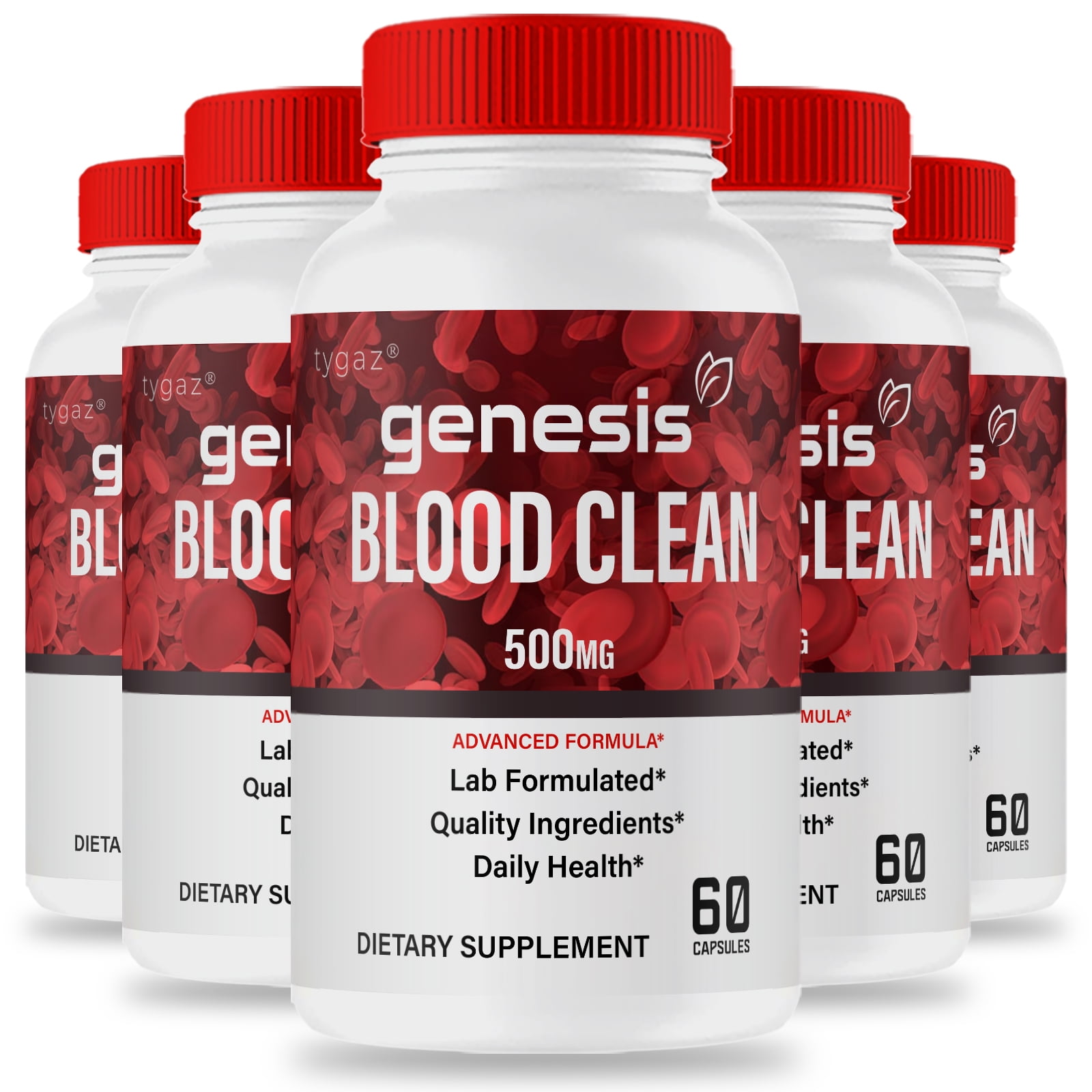(5 Pack) GenesisBlood Clean - Genesis Blood Clean Pill Supplement ...
