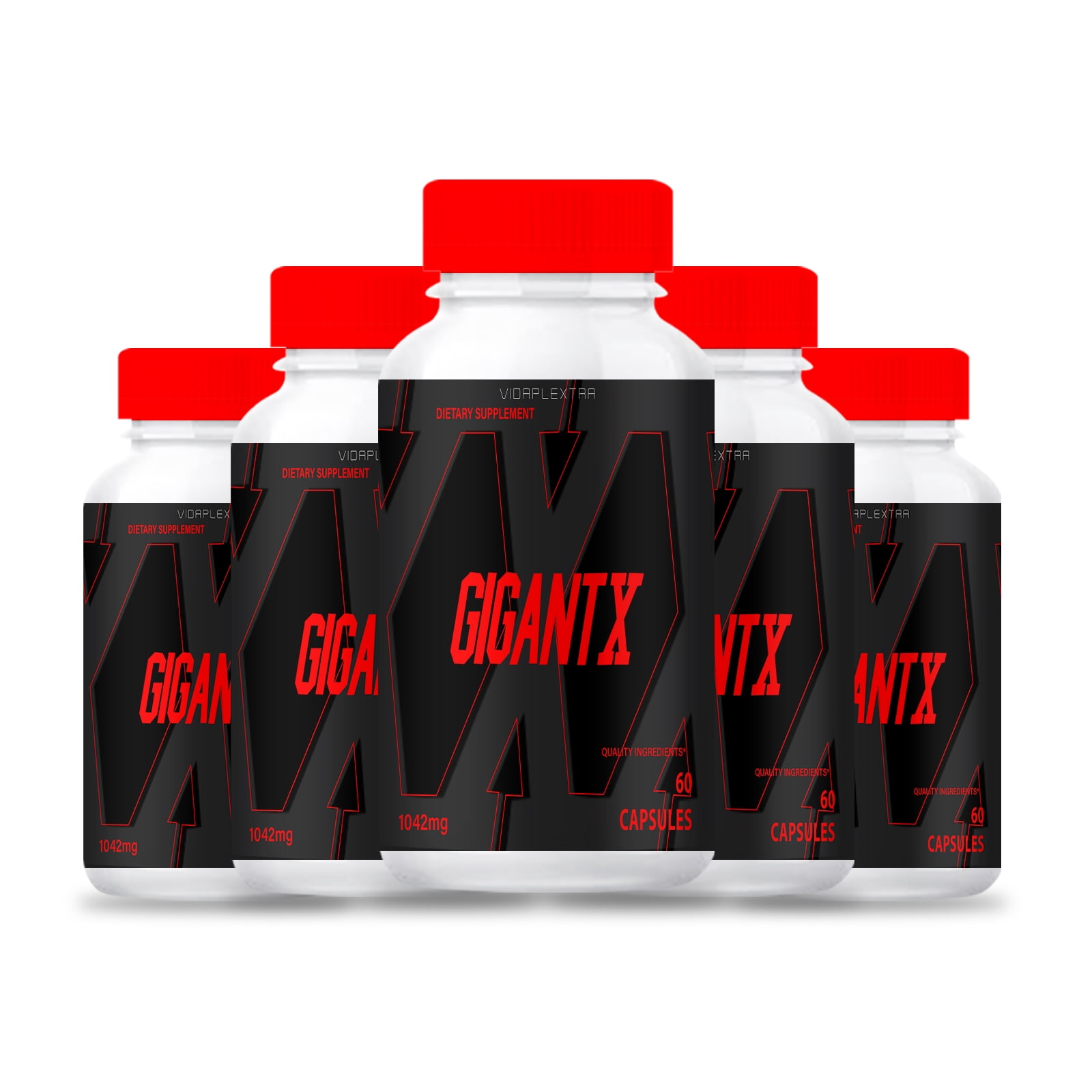 (5 Pack) Gigant X Capsules - Gigant X Male Capsules - Walmart.com