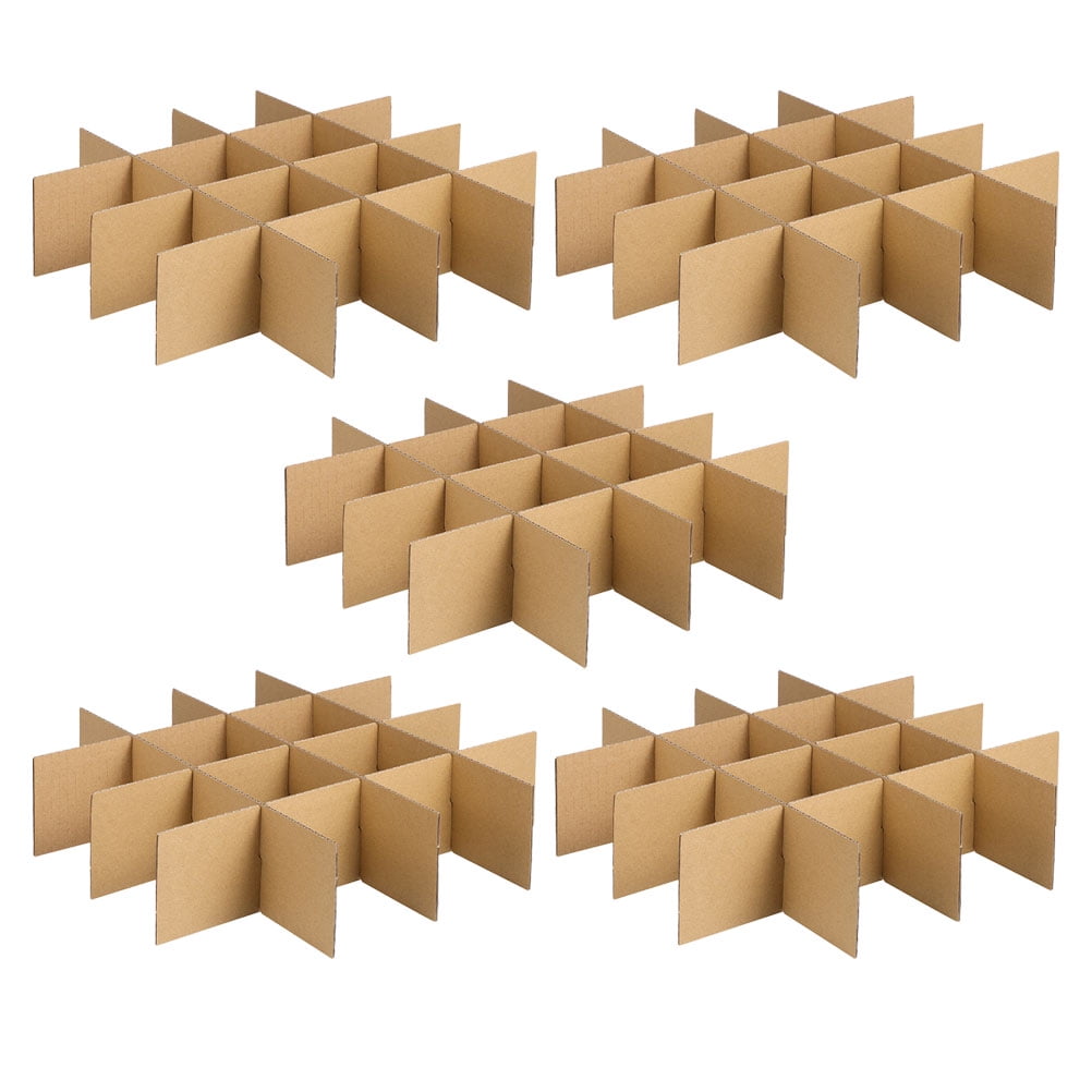 5 Pack Glass Dividers for Moving Boxes Packing Glasses Khaki - Walmart.com