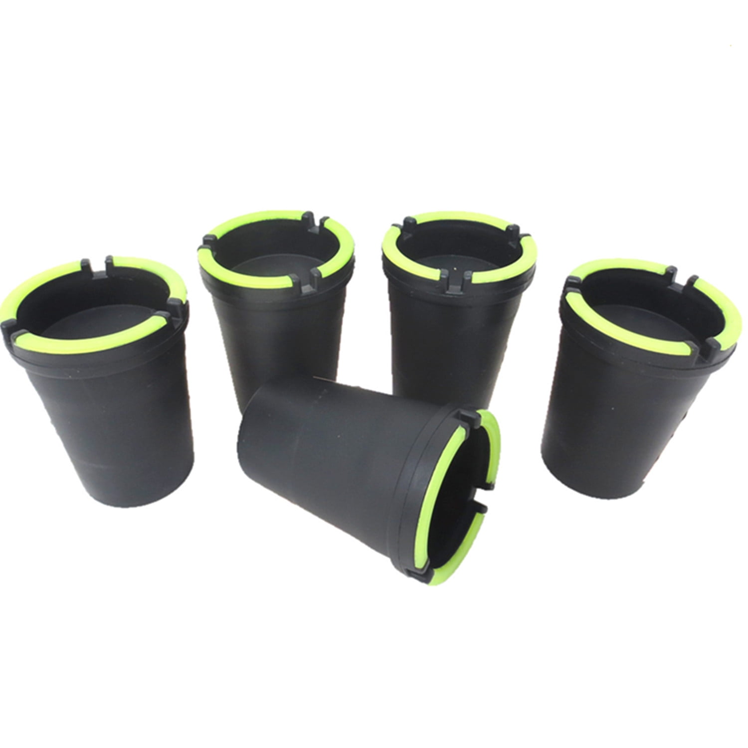 5 Pack Glow in Dark Butt Bucket Ashtray Cigarette Extinguishing Cup Car ...