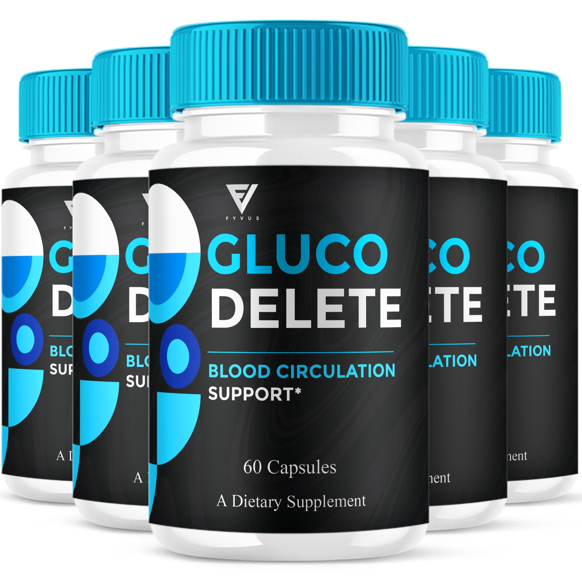 (5 Pack) Gluco Delete Blood Support Supplement GlucoDelete Maximum ...
